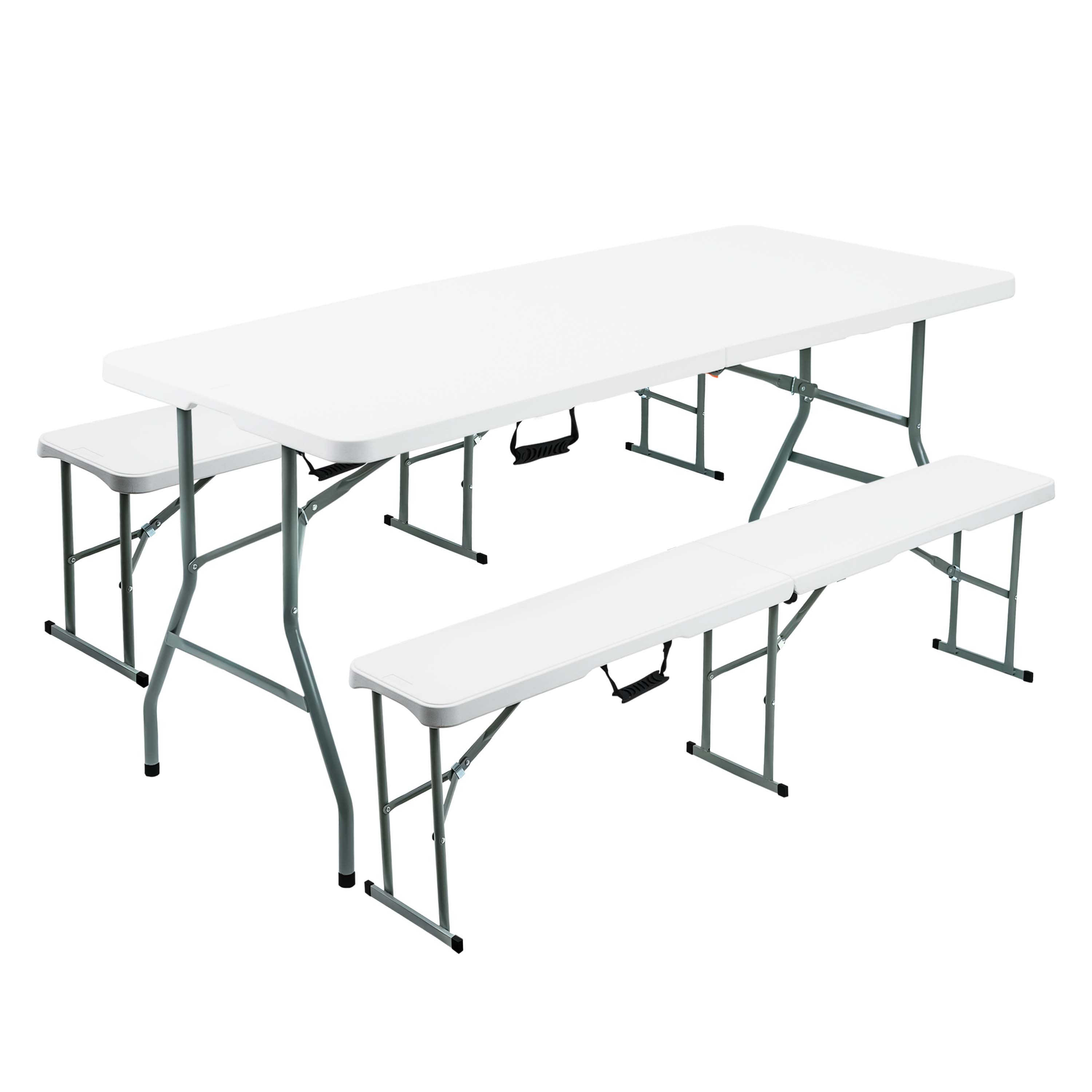 6ft Heavy Duty Table and Benches Set – Folding Tables UK