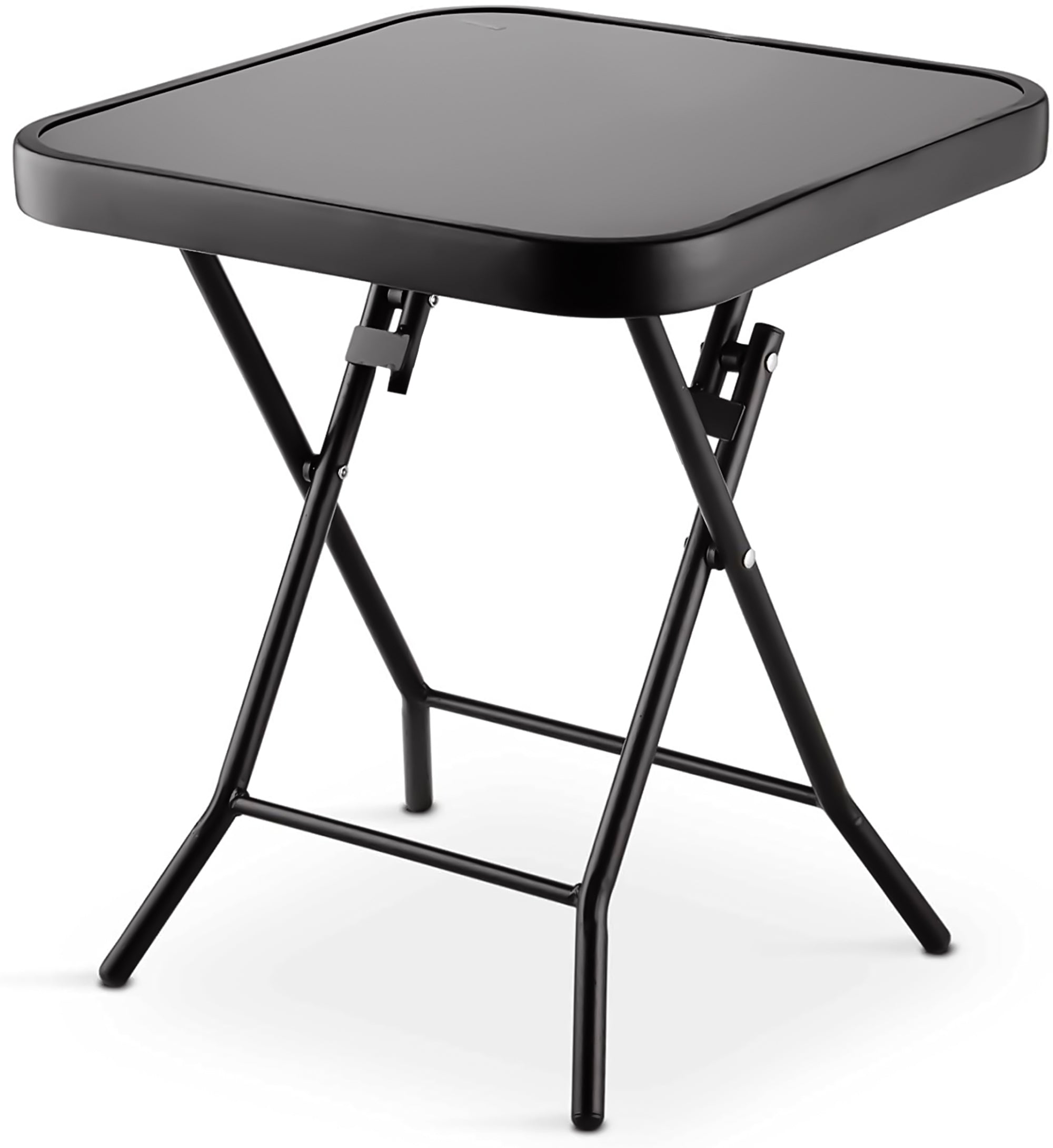 Glass Top Folding Side Table – Folding Tables UK